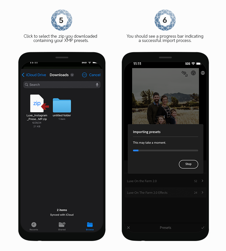 iOS/iPad - Install XMP presets in Lightroom Mobile – The Luxe Lens