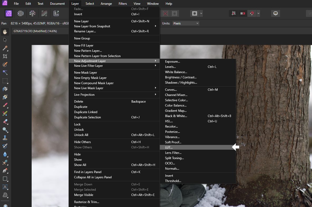 How to Import & Use LUTs in Affinity Photo - Luxe LUTs – The Luxe Lens