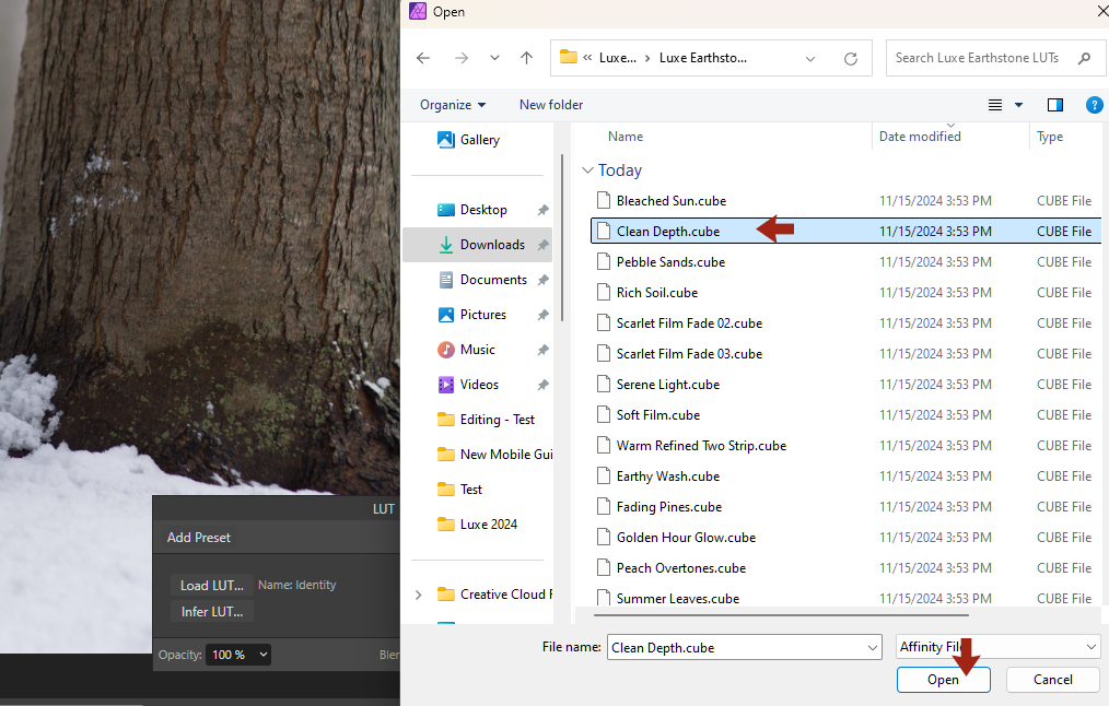 How to Import & Use LUTs in Affinity Photo - Luxe LUTs – The Luxe Lens